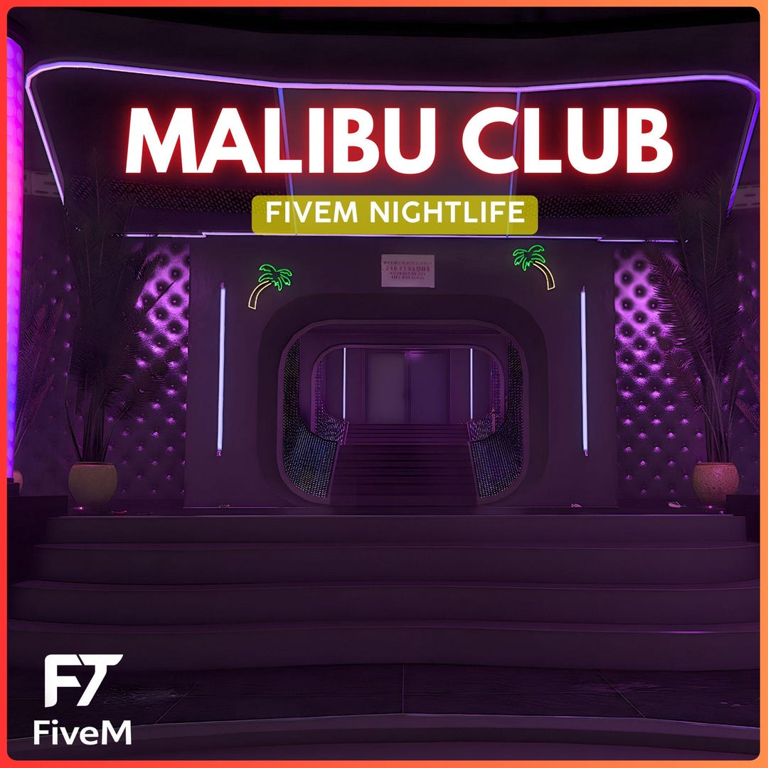 Malibu Club Nightlife MLO | Fivem RP Neon Club Interior & Exterior ...