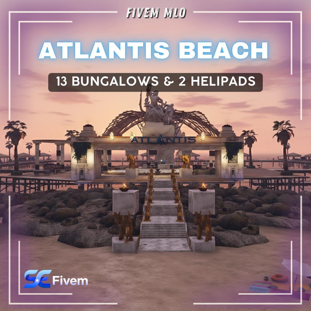 Atlantis Beach MLO – 13 Private Bungalows & 2 Helipads | Luxury Ocean ...