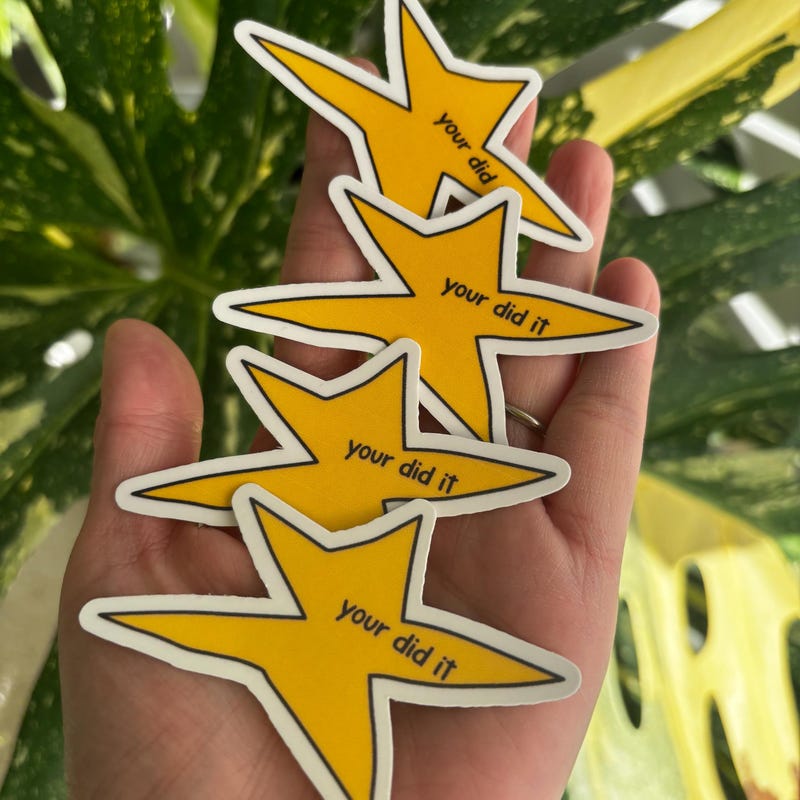 Your Did It Star Sticker - Etsy