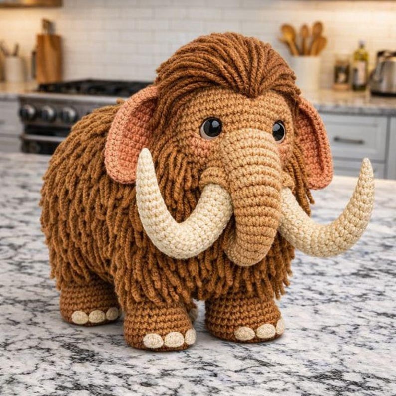Crochet Mammoth Pattern PDF | Digital Download Amigurumi Toy Tutorial ...
