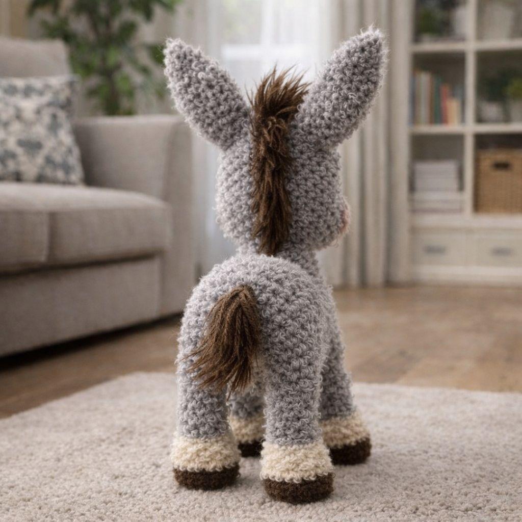 Crochet Donkey Pattern, Amigurumi Farm Animal Plush Toy (PDF Pattern ...