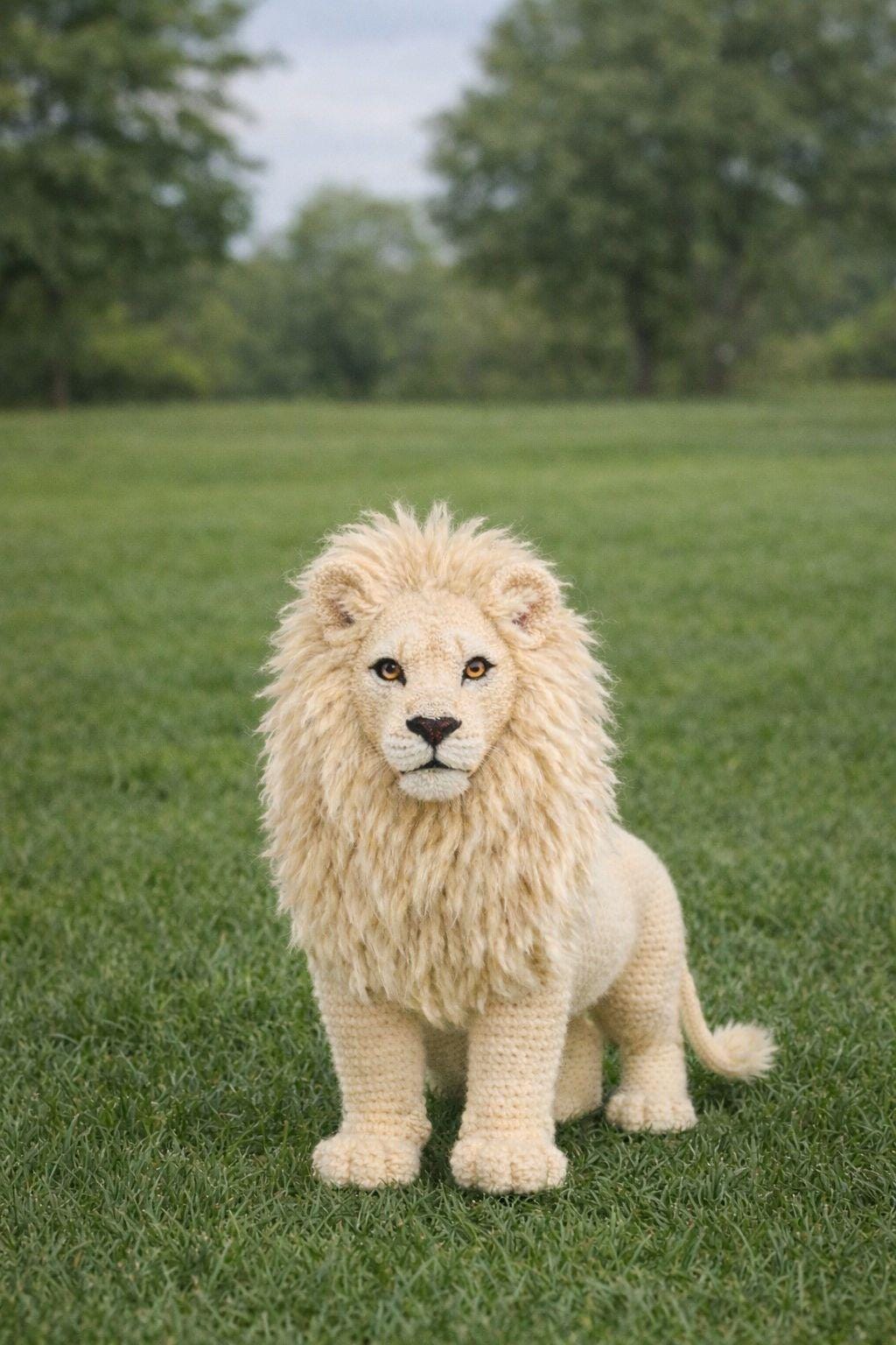Handmade Crochet Lion Doll Pattern | Digital Download Amigurumi Animal ...