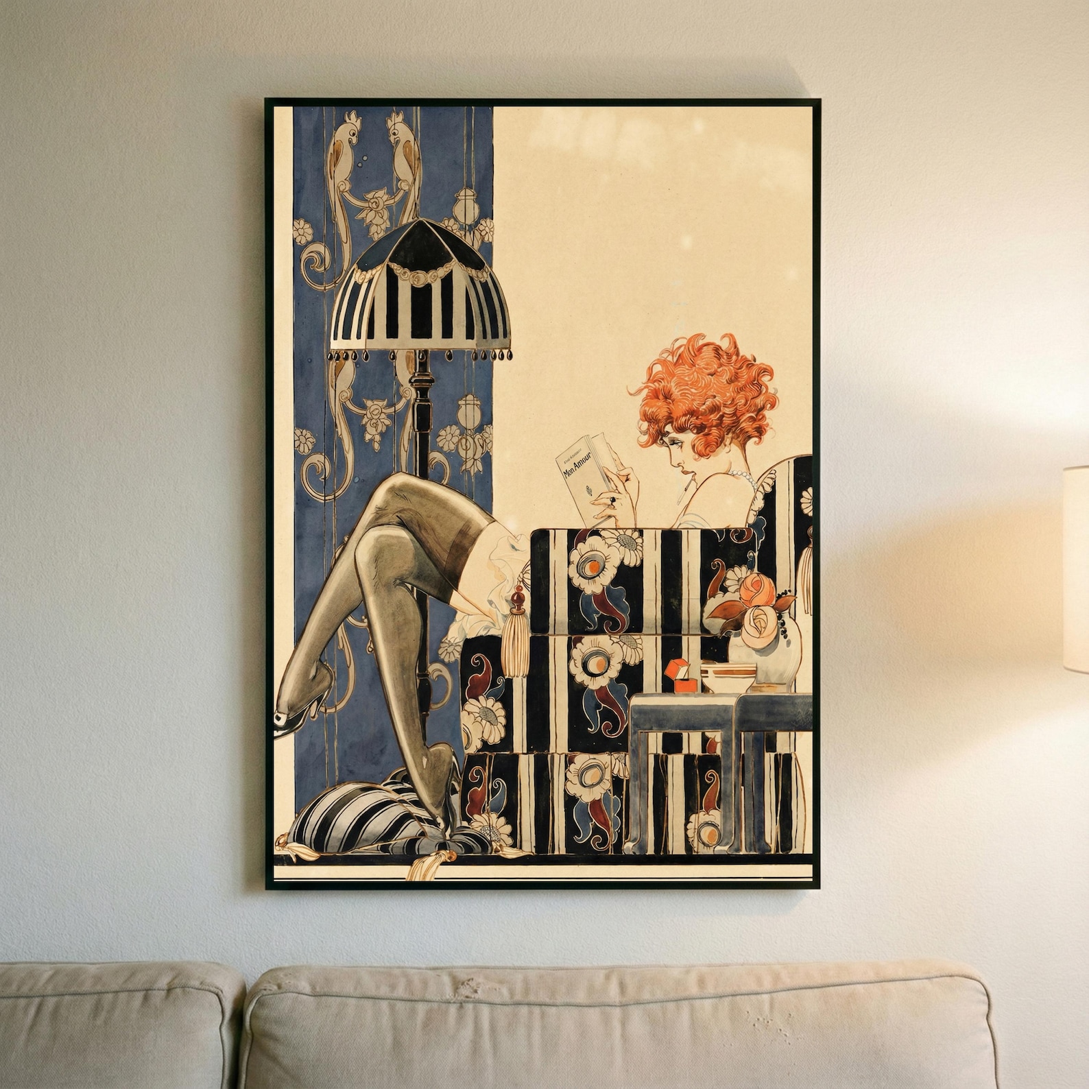 Art Deco Fashion Illustration, Jazz Age Intellectual Art, Vintage ...