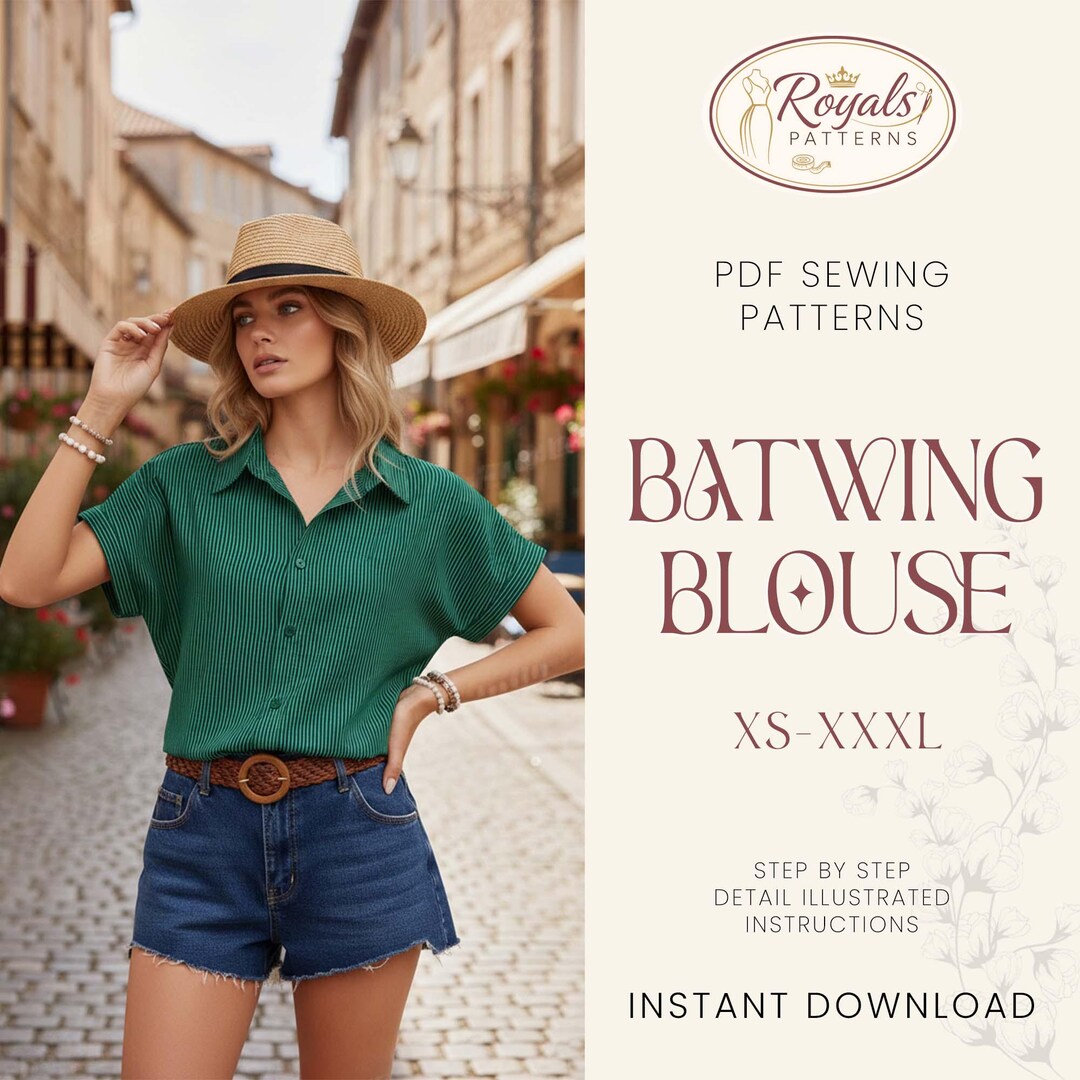 Shirt Sewing Pattern | Blouse Pattern | Women Sewing Pattern | Top ...