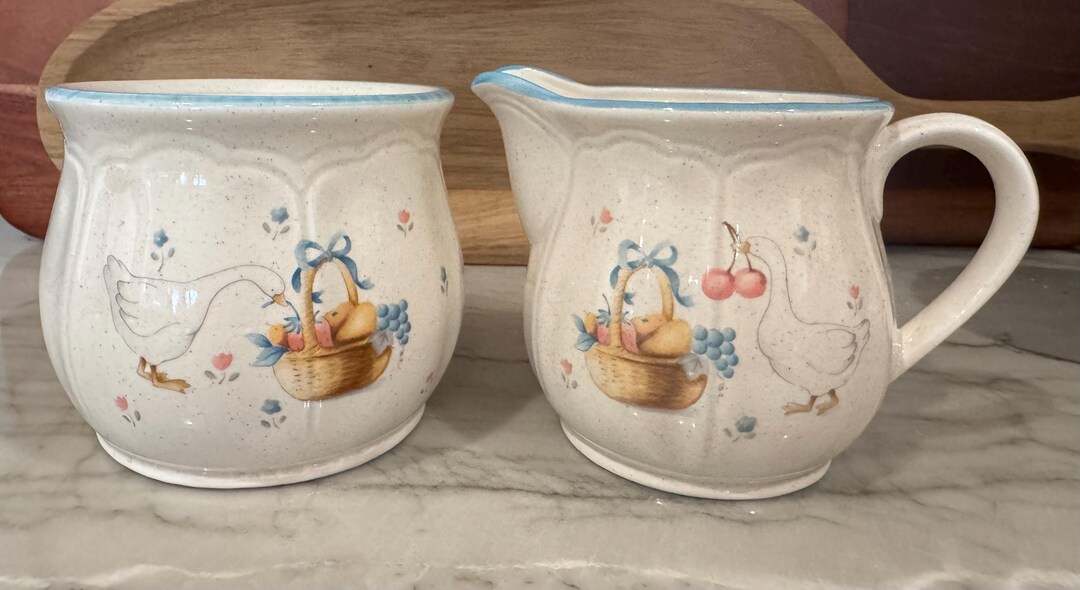 1980s Marmalade Collection Country Goose Sugar and Cream Pitcher Set - Etsy