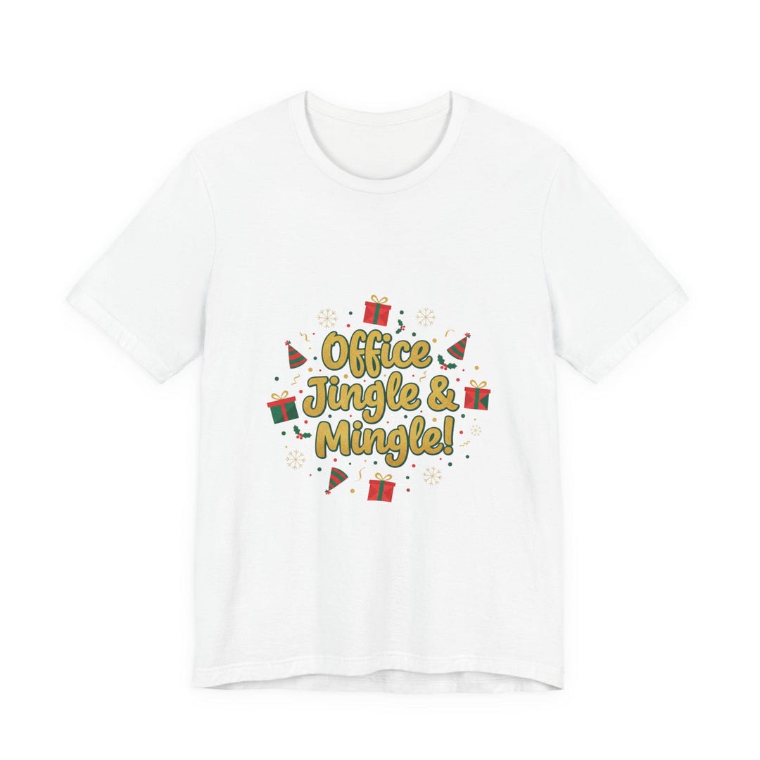 Office Jingle & Mingle Tee | Office Party Shirt, Work Holiday Humor - Etsy