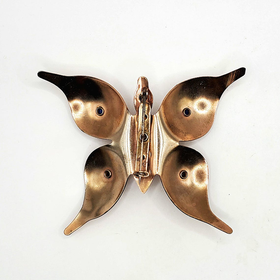 1940s Rhinestone Butterfly Brooch - Etsy