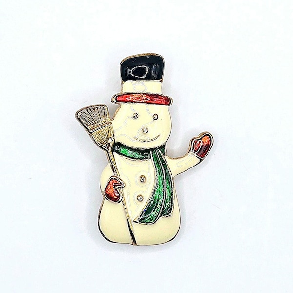 Snowman Pin - Etsy