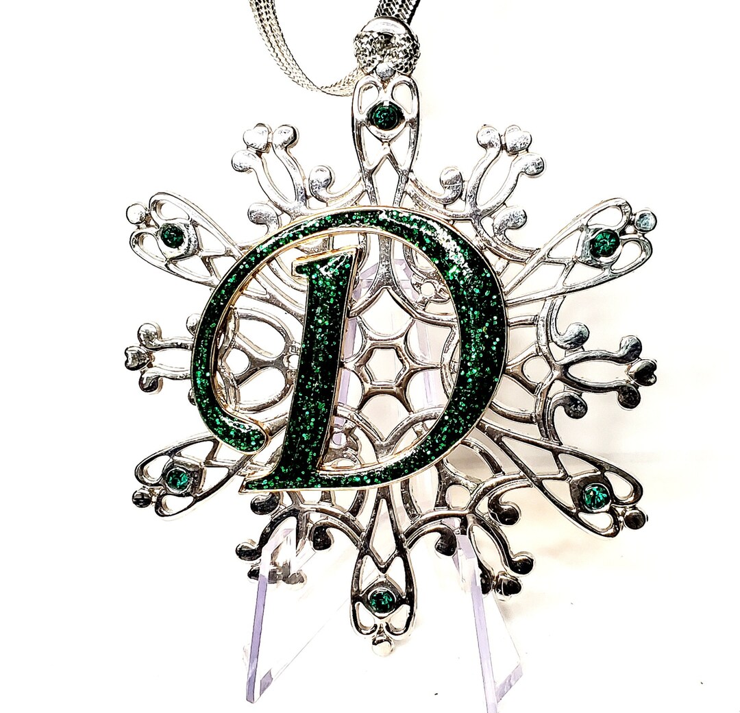 TRIFARI Initial "d" Christmas Ornament, Monogram "d" Christmas Tree ...