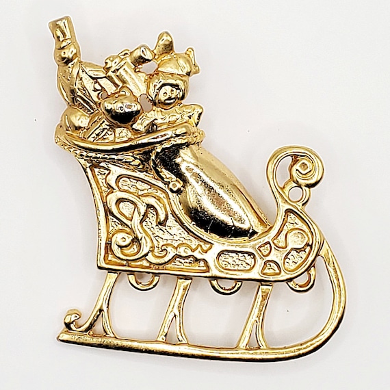 Vintage danecraft christmas brooch - Gem