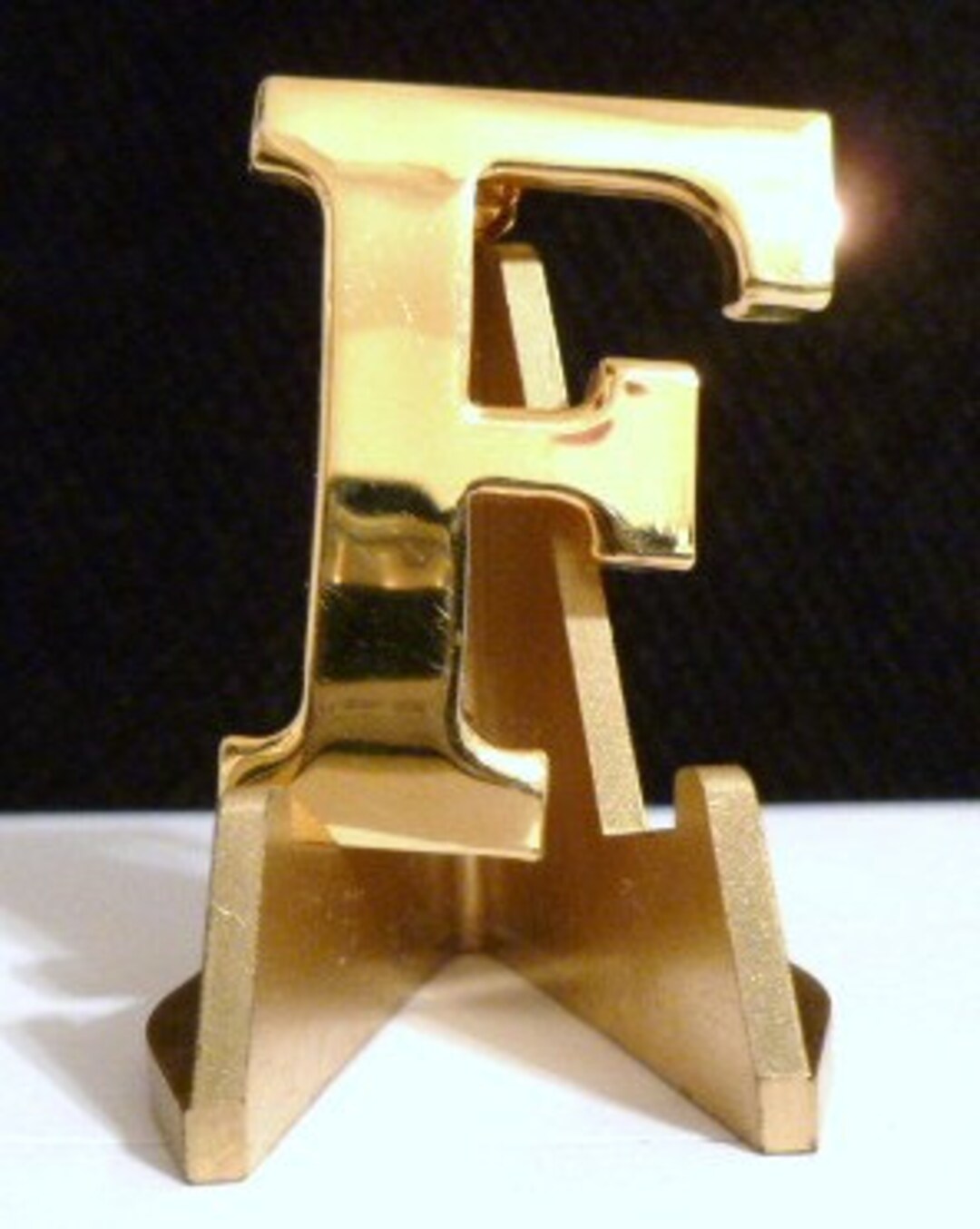 Vintage Initial "f" Pin, Anne Klein Monogram Letter "f" Brooch, Unisex ...