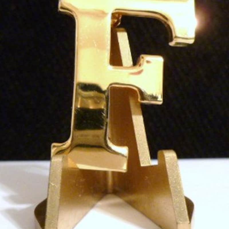 F Monogram Brooch - Etsy