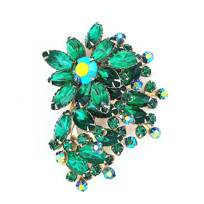 Emerald Green Brooches - Etsy