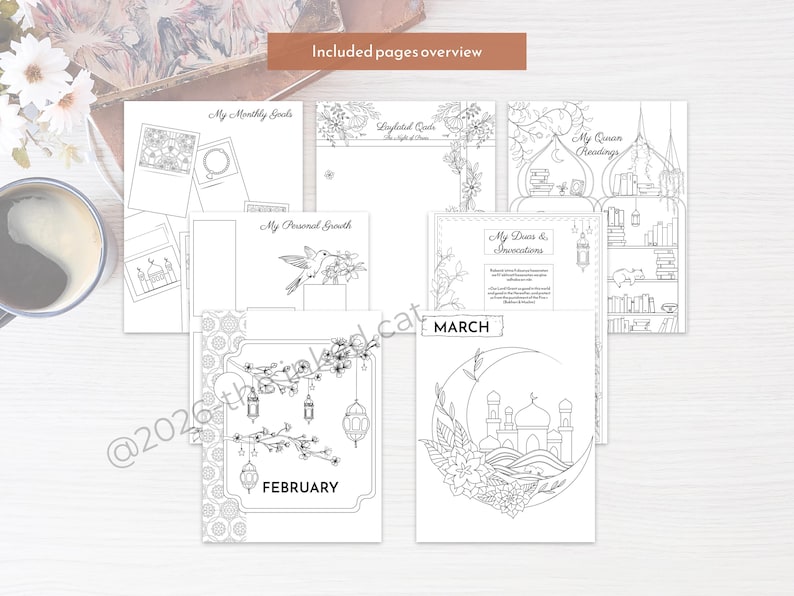 2026 Islamic Bullet Journal | Yearly Muslim Planner, Ramadan Section ...