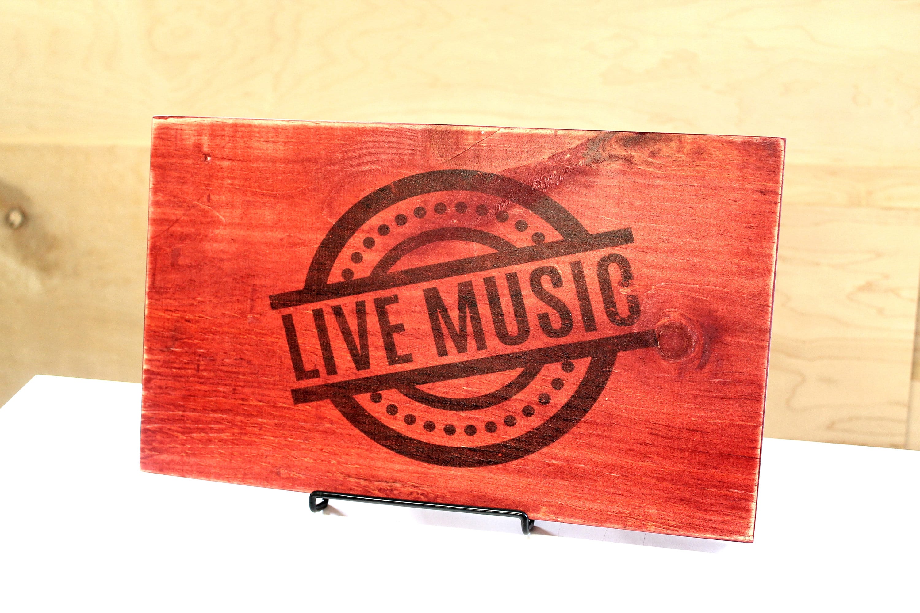 Vintage Inspired Rustic Live Music Sign | Etsy