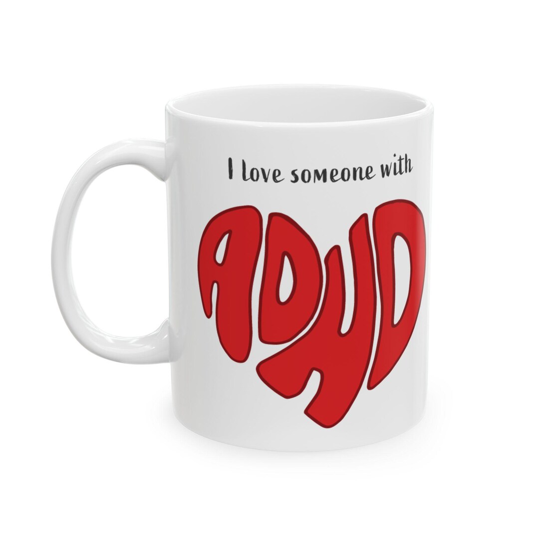 ADHD Mental Health Advocacy Mug | Ceramic Coffee Cup - Etsy