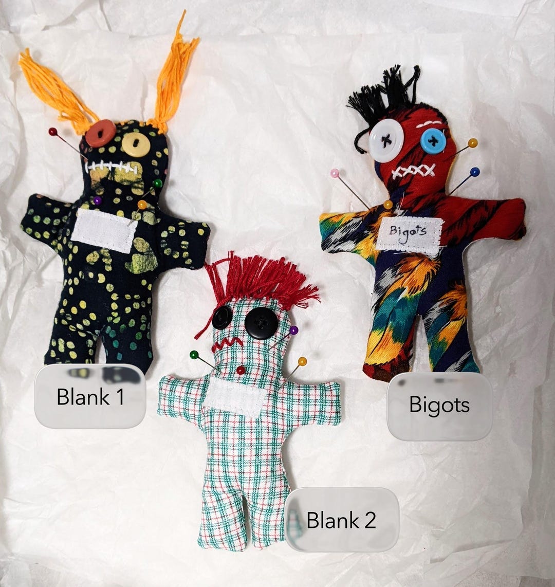 Upcycled Voodoo Stabitha Stress Doll, Therapy Anxiety Relief - Etsy