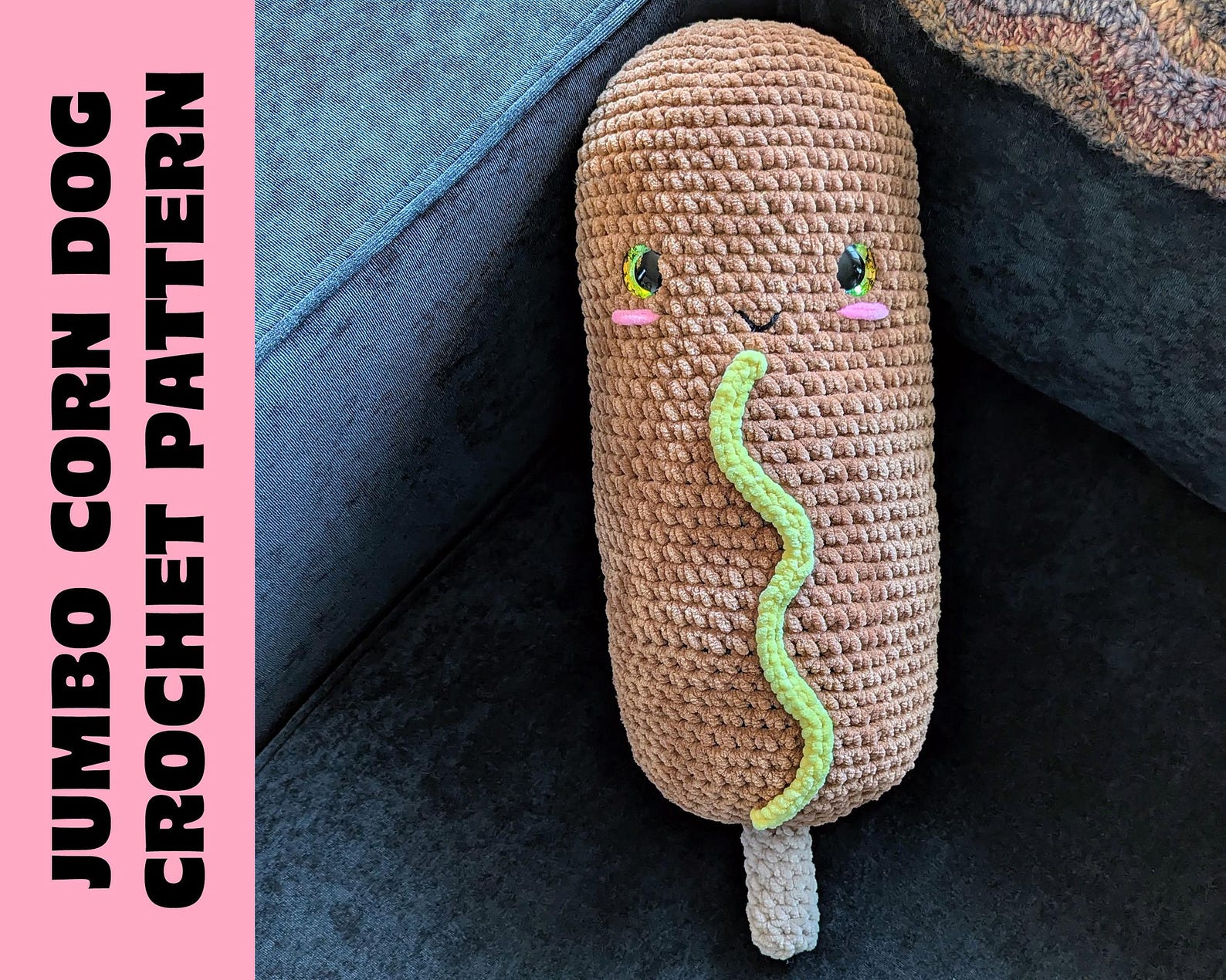 Jumbo Corn Dog Crochet Pattern | Plushie and Pillow (PDF Download ...