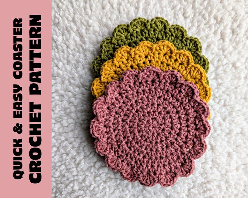 Quick and Easy Coaster Crochet Pattern for Beginners (PDF Download ...