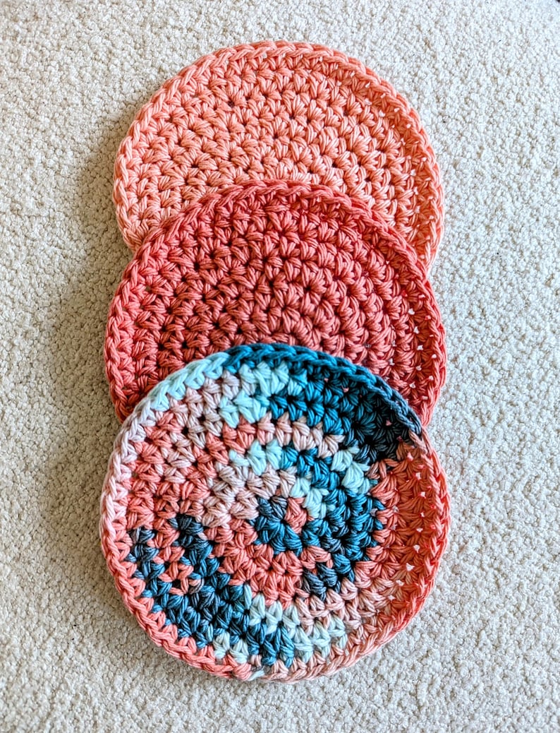 Easy 20-minute Coaster Crochet Pattern for Beginners (PDF Download ...