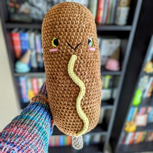 Jumbo Corn Dog Crochet Pattern | Plushie and Pillow (PDF Download) - Etsy