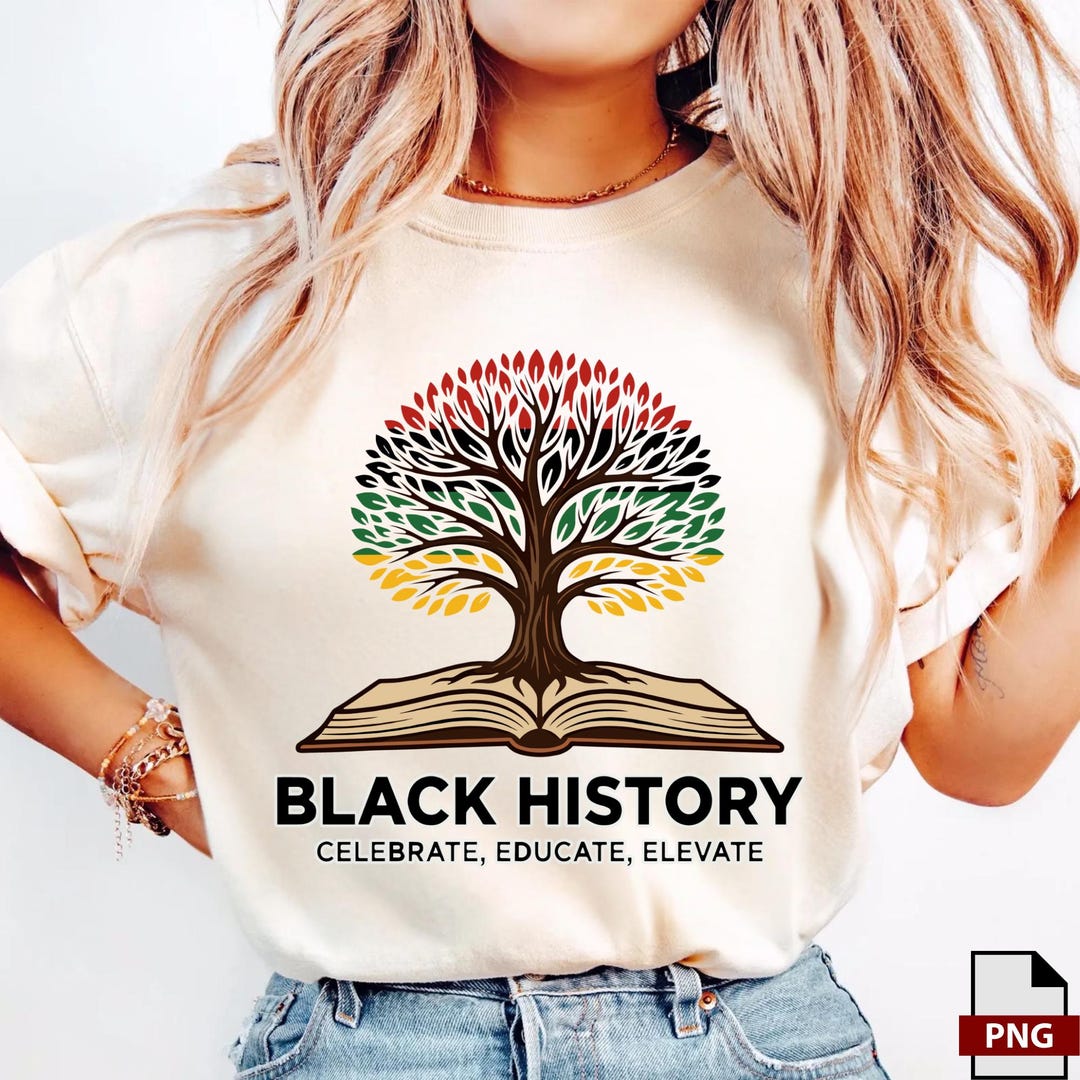 Black History Tree PNG , Celebrate Educate Elevate , Printable ...