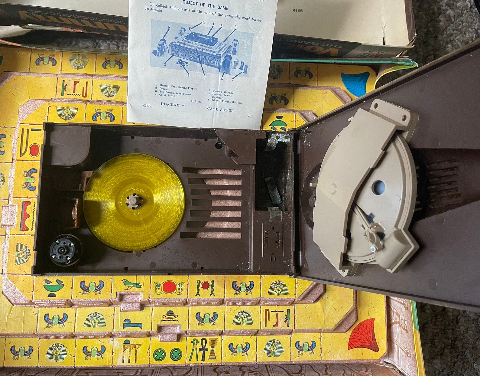 RARE Vintage Voice of the Mummy Game 1971 Retro Board Games - Etsy