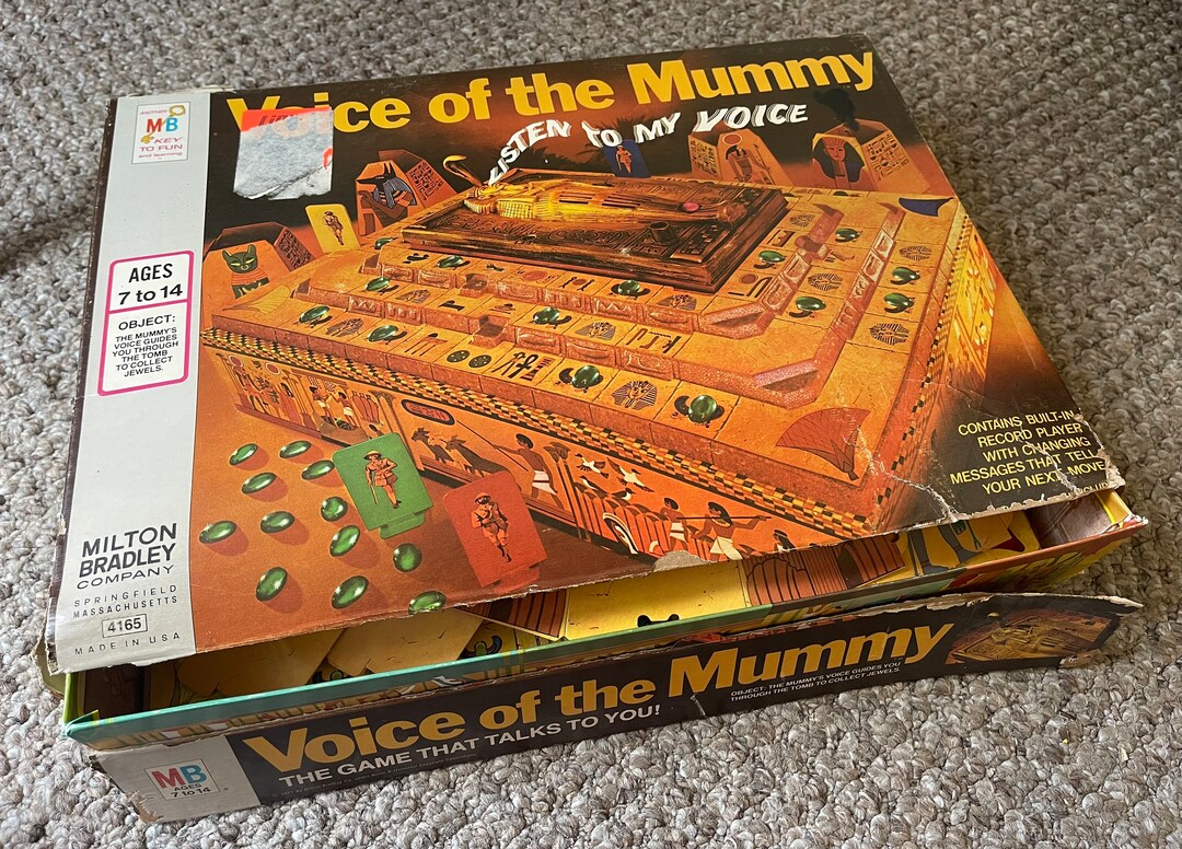 RARE Vintage Voice of the Mummy Game 1971 Retro Board Games - Etsy