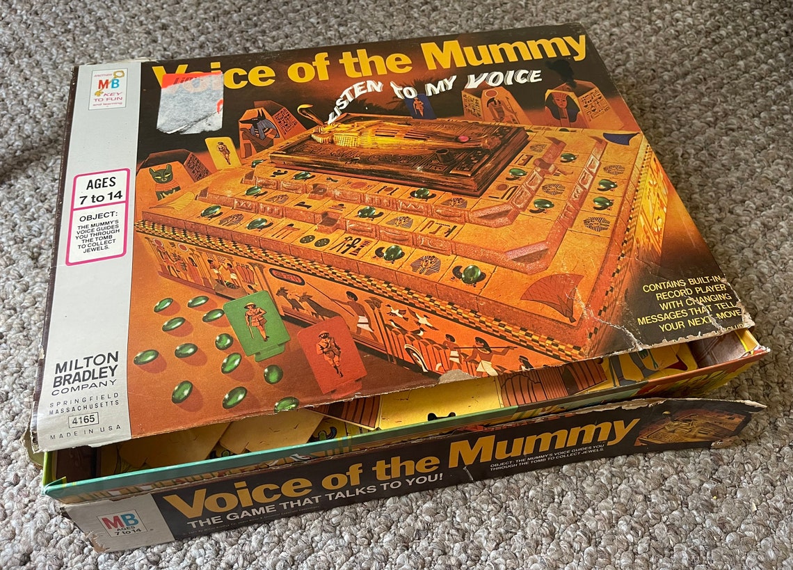 RARE Vintage Voice of the Mummy Game 1971 Retro Board Games - Etsy
