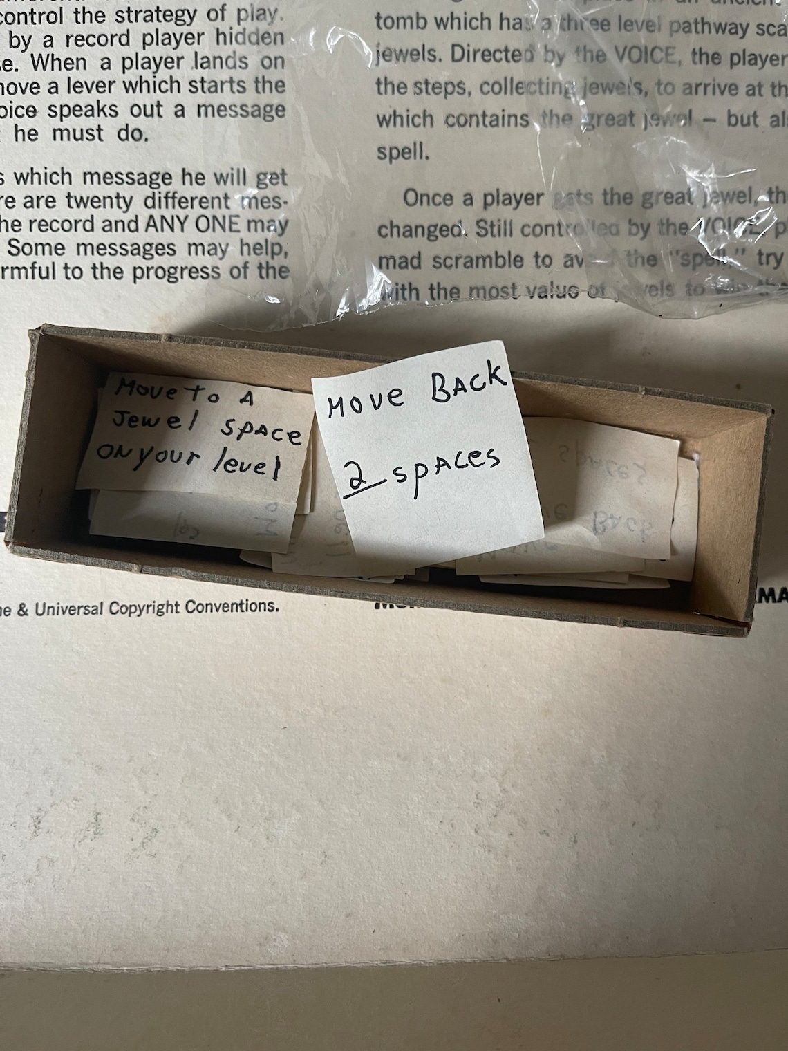 RARE Vintage Voice of the Mummy Game 1971 Retro Board Games - Etsy