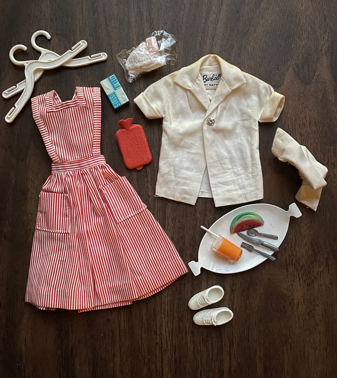 Vintage Barbie Candy Striper Volunteer 1964 | Ponytail Barbie Dress and ...