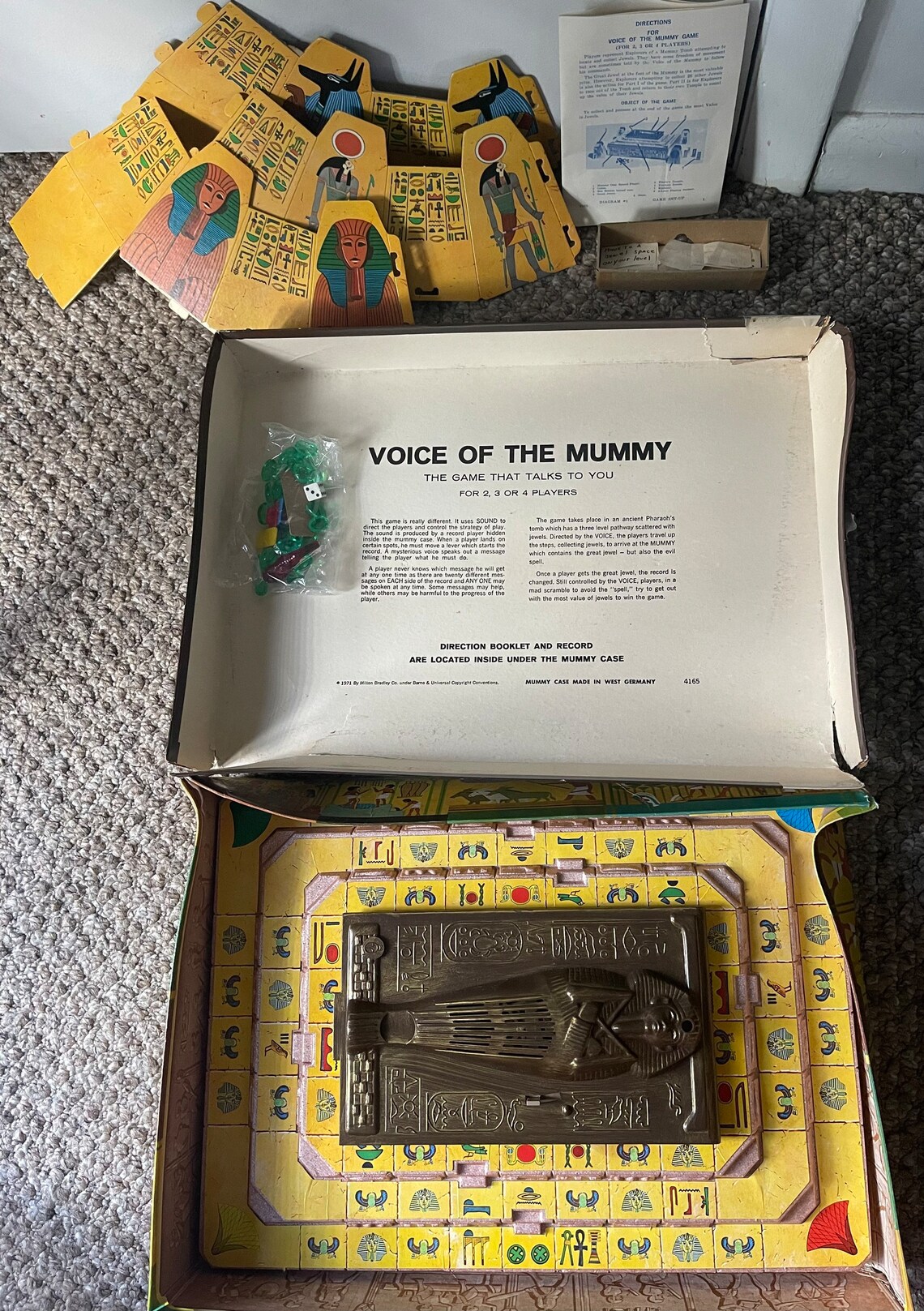 RARE Vintage Voice of the Mummy Game 1971 Retro Board Games - Etsy