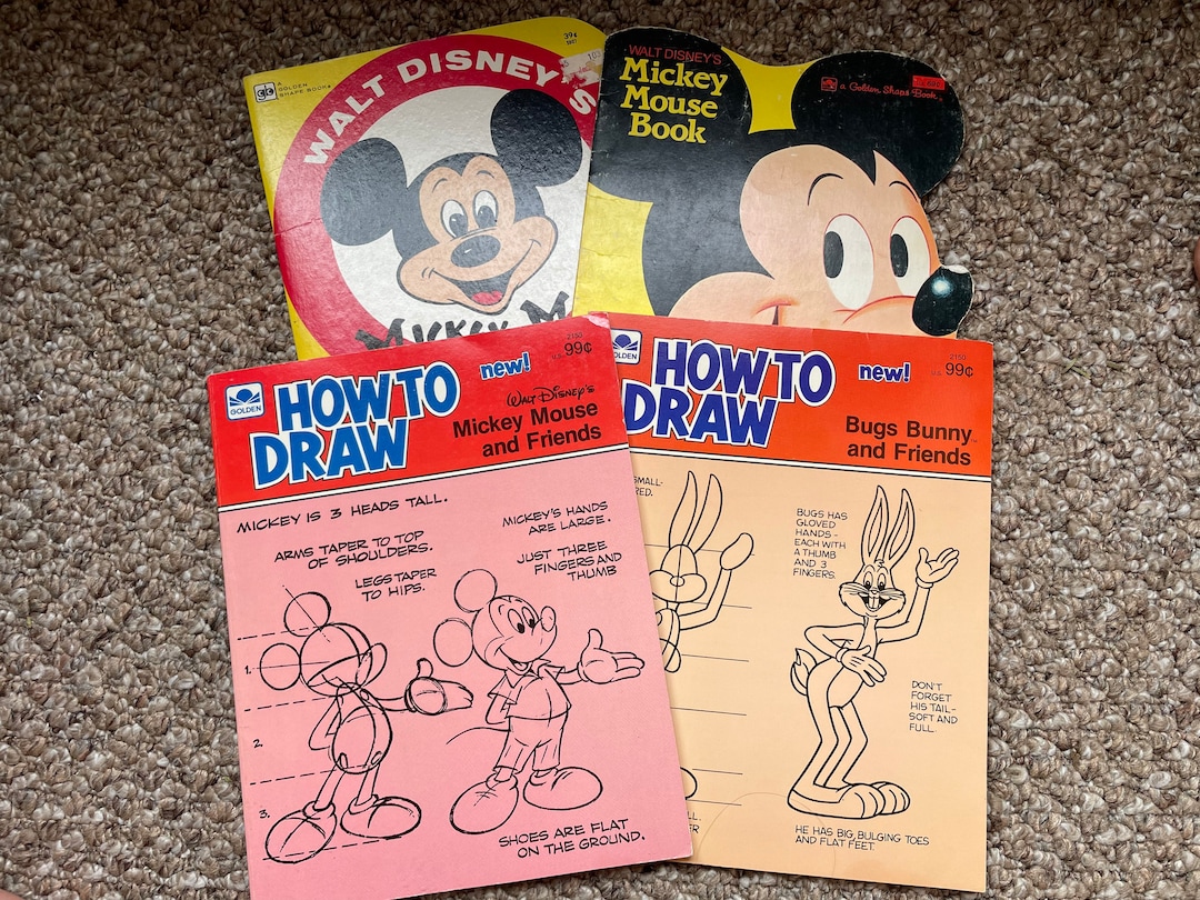 Vintage Mickey Mouse Books - Etsy