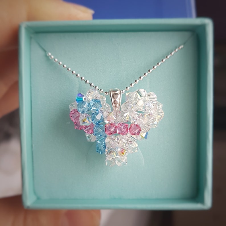 Stillbirth Awareness Ribbon of Hope Heart Necklace Baby Loss - Etsy