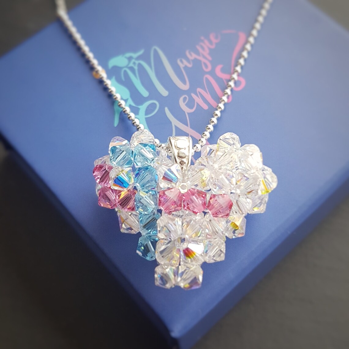 Stillbirth Awareness Ribbon of Hope Heart Necklace Baby Loss - Etsy