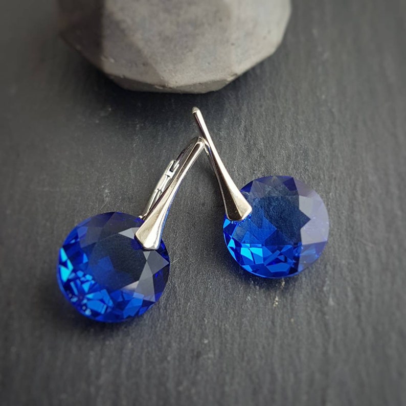 September BIRTHSTONE VIRGO Sapphire Crystal Earrings and Necklace Set ...