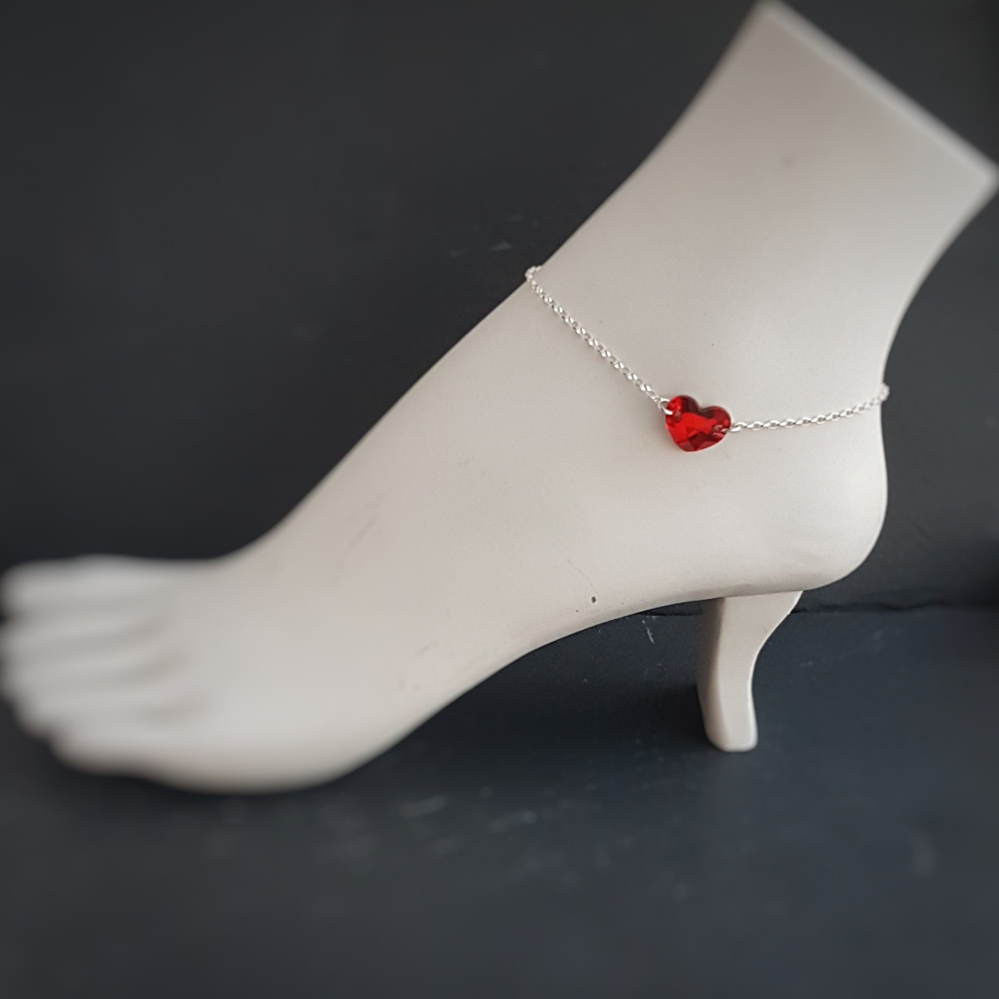 Heart Anklet Dainty Anklets for Women Anklet Ankle Bracelet | Etsy