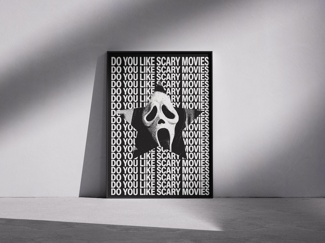 Scream 1996 Movie Poster - Minimalist Slasher Film Wall Art Print ...