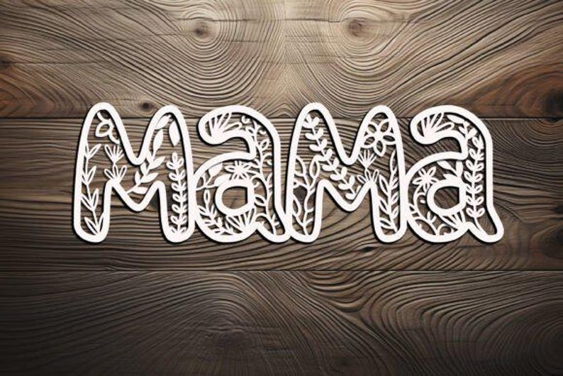 Floral Family Word Art SVG DXF Files (digital Download) - Etsy