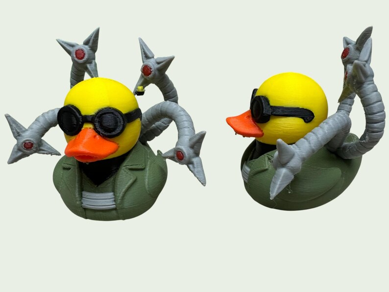 Dr Ouc Duck Figure – Sci-fi Rubber Duck Collectible – PLA 3D Printed ...