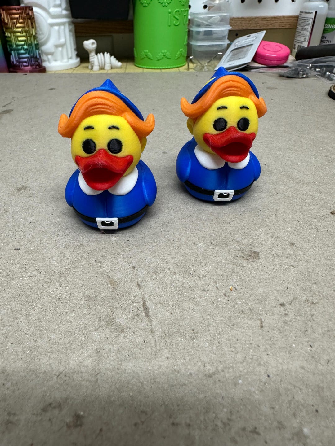 Elf Costume Duck Figurine – Funny PLA 3D Printed Duck – Holiday Decor ...