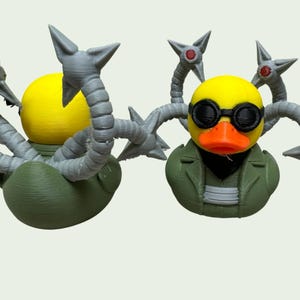 Dr Ouc Duck Figure – Sci-fi Rubber Duck Collectible – PLA 3D Printed ...