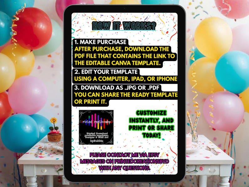 Monkey Kids Birthday Card Template - Folded Greeting Digital Download ...