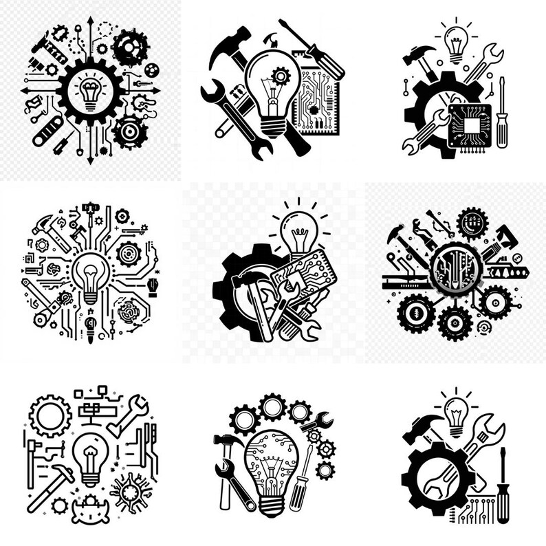 Makerspace SVG PNG Bundle | STEM Clipart | Design Cut Files | Cricut ...
