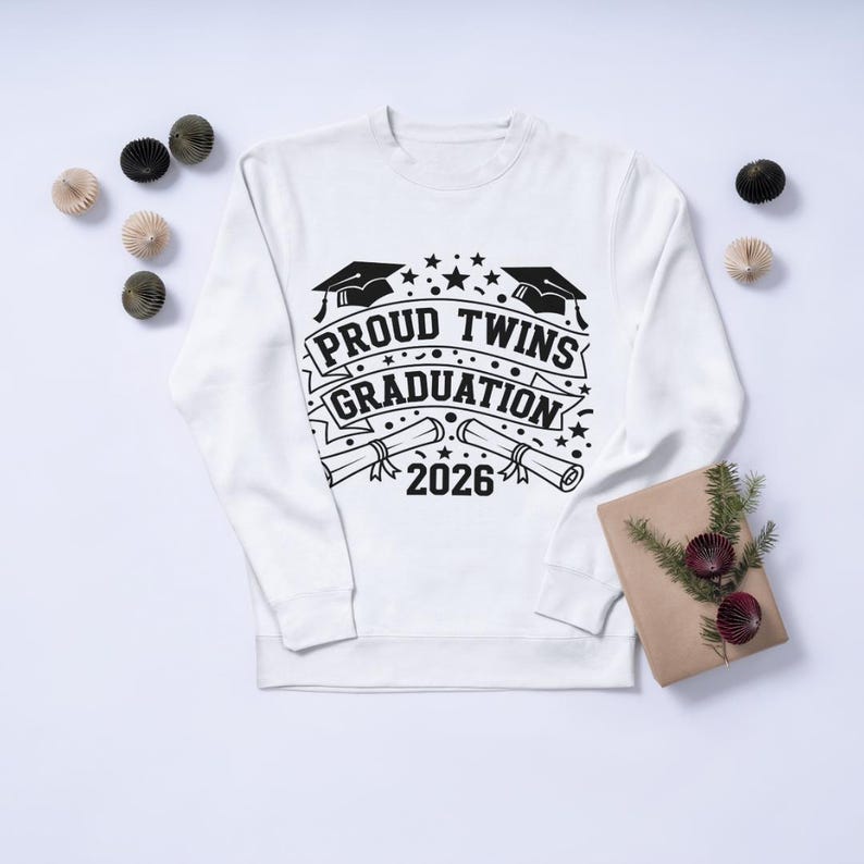 Proud Twins Graduation 2026 SVG PNG Bundle | Graduation Twins Clipart ...