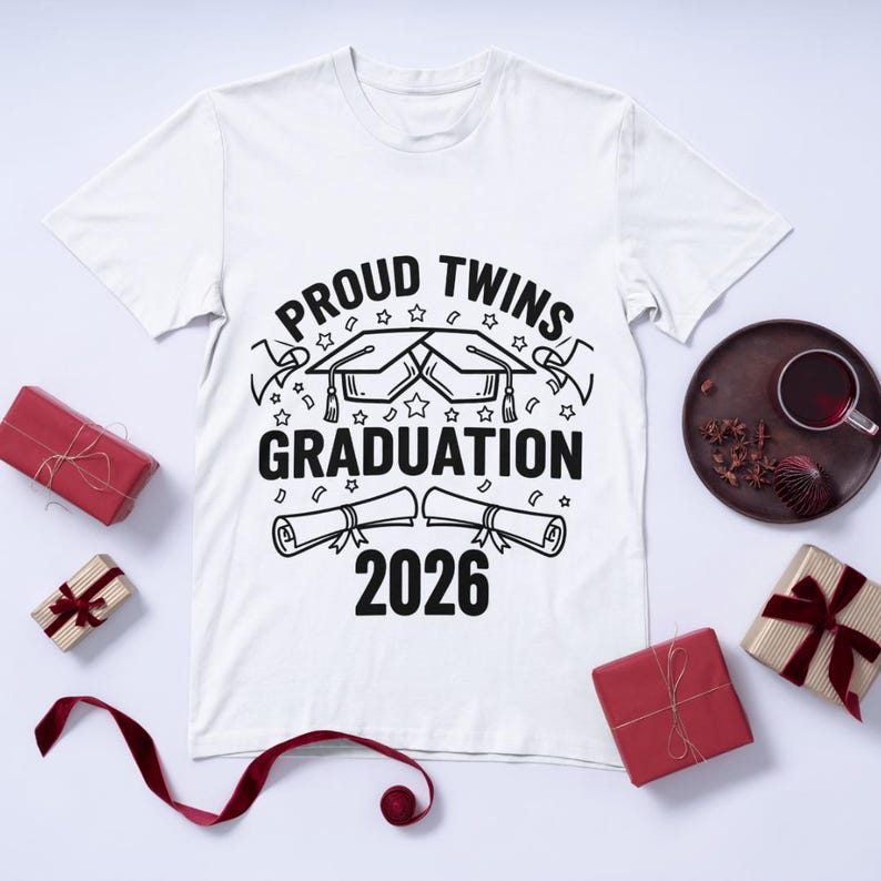 Proud Twins Graduation 2026 SVG PNG Bundle | Graduation Twins Clipart ...