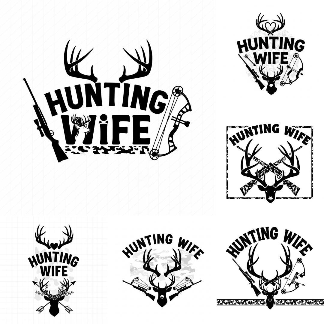Hunting Wife SVG PNG Bundle | Outdoors Clipart | Hunting Design Cut ...