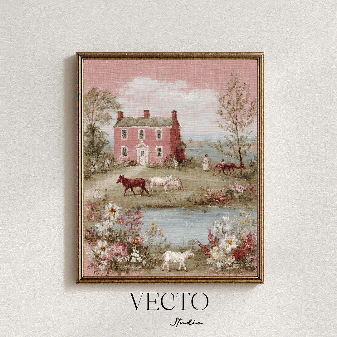 Valentines Day Country Farmhouse Print - Rustic Cottagecore Decor ...
