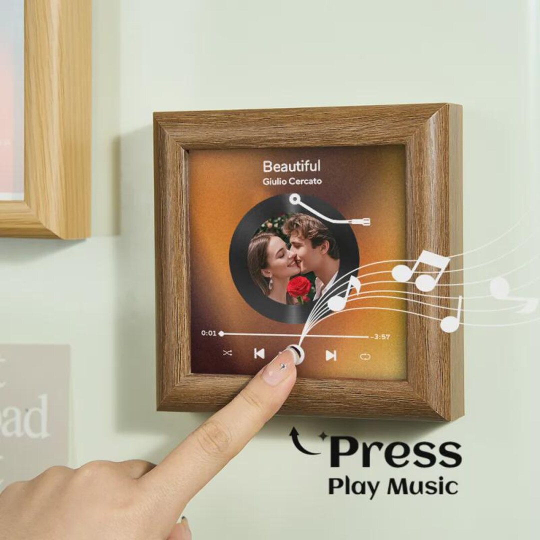 Custom Wooden Music Magnet That Plays Songs Without Phone - Etsy