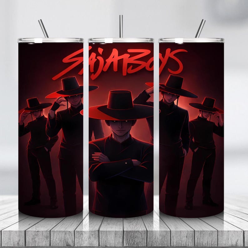 40+ K-pop Inspired Tumbler Wrap Bundle | Cartoon Style Idol Characters ...